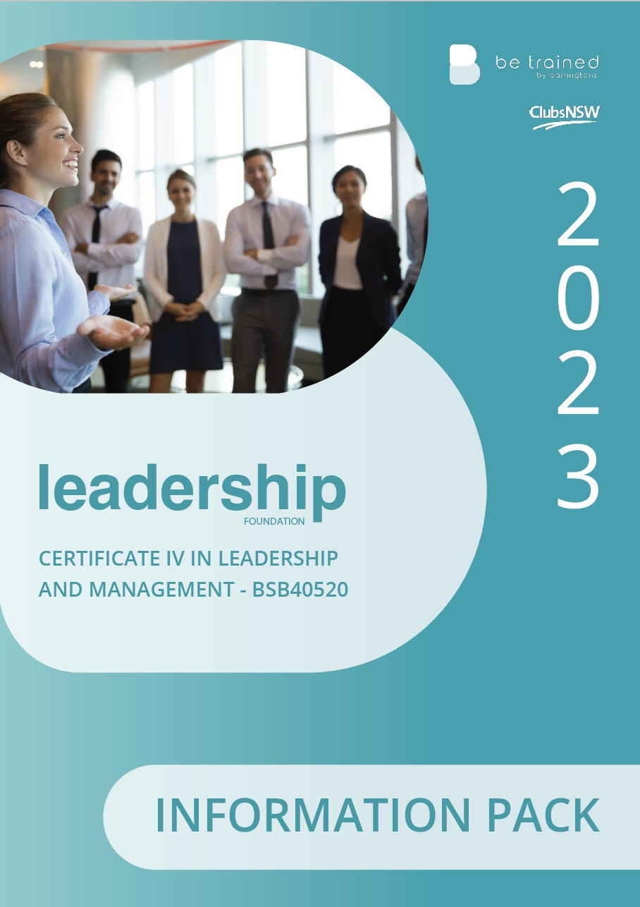 Certificate IV in Leadership & Management | Download Info Pack Certificate IV in Leadership & Management | Download Info Pack